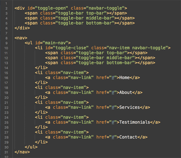 Curtain Mobile Nav | FREE CSS/JS Mobile Navigation | CodePen Mbl Nav