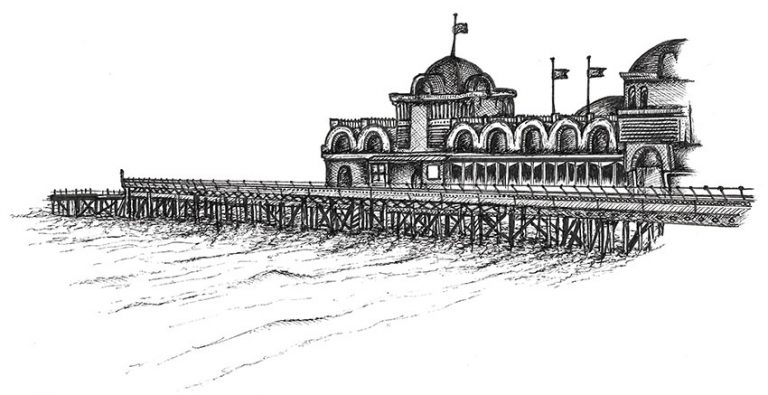 Portsmouth landmark drawings | iconic Portsmouth & Southsea landmarks