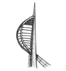 Portsmouth landmark drawings | iconic Portsmouth & Southsea landmarks