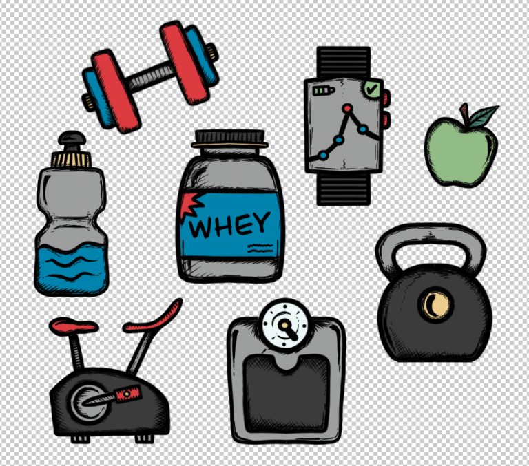 FREE Gym Icon Drawings | Fitness & Personal Trainer Graphics & Icons